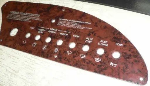 Sea Ray Dash Instrument and Gauge Panels